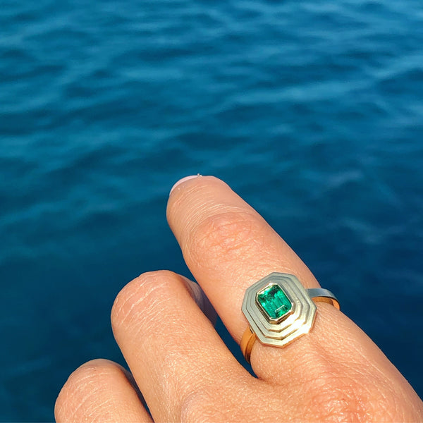 Isabelle Ring - Emerald – SELIN KENT